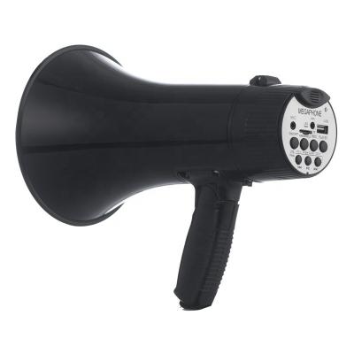 China NO Remote Control 40W Black Siren Megaphone with Detachable Microphone for sale