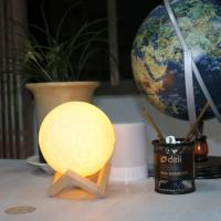 China 2021 Best Seller Good 3D Printing Moon Light Lamp with Switch Mode Remote Control for sale