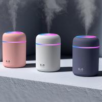 China Timing Function 300ml Portable USB Powered Ultrasonic Spray Mist H2O Air Humidifier for sale