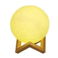 China Dimmable Touch Control Remote PLA 3D Printing Moon Lamp with 10000 Hours Lifespan for sale