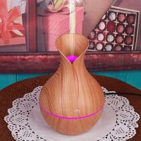 China 130ML Wood Grain Ultrasonic Vase Portable Mini USB Humidifier for Moisture Management for sale