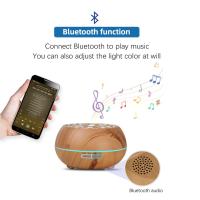 China 550ml Electric Essential Oil Aroma Diffuser with Remote and Bluetooth Speaker Household Favorite for sale