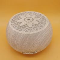 China 500ml Household Wood and Glass Essential Oil Aroma Diffuser with Remote and RGB LED Light for sale