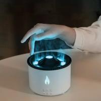 China 350ML Capacity 3D Flame Effect Volcano Air Humidifier Aroma Diffuser for Home Fragrance for sale