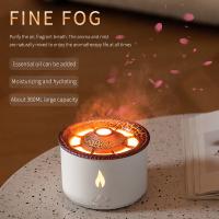 China 350ML Capacity 3D Flame Effect Volcano Air Humidifier Aroma Diffuser for Home Fragrance for sale