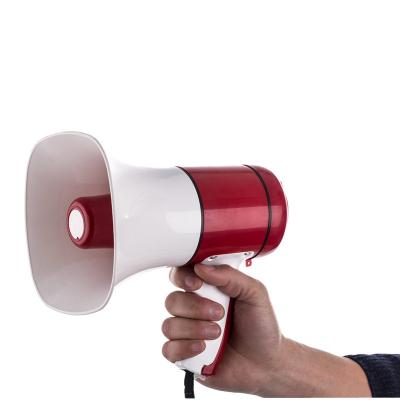 China USB Communication 15-30W Black Cheerleading Megaphone with 1x 18650 Lithium Battery Power for sale