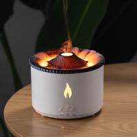 China Flame LED Light 350ml Volcano Humidifier with Style Flame Aroma Diffuser and Night Lamp for sale