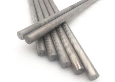 China 12% Cobalt Tungsten Round Bar , Alloy Round Bar With Two Spiral Holes For Carbide Cutting Tools for sale
