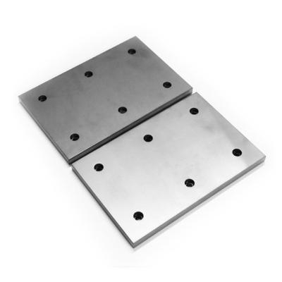 China Customized Hard Alloy Tungsten Carbide Plate With Threaded Screw Holes For 3D Glass Bending Machine for sale