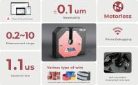 China F10-XY 2-Axis Optical Laser Micrometer Gauge with ±0.1μm Accuracy and 0.2-10mm Measurement Range for sale