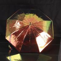 China Adults Iridescent Color Changing Umbrella with Special Design and Glitter Reflective for sale