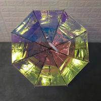 China Adults Iridescent Color Changing Umbrella with Special Design and Glitter Reflective for sale