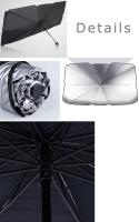 China All in 1 Car Sun Shade Umbrella Fiberglass Ribs 3 Fold Parking Sunshade for Windshield for sale