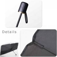 China All in 1 Car Sun Shade Umbrella Fiberglass Ribs 3 Fold Parking Sunshade for Windshield for sale