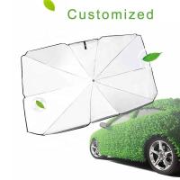 China All in 1 Car Sun Shade Umbrella Fiberglass Ribs 3 Fold Parking Sunshade for Windshield for sale