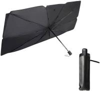 China Steel Frame Customized Logo Car Windshield Sunshade Umbrella UV Protect Foldable for sale