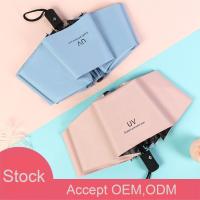 China Rubber Coated Handle Vinyl Sunscreen Anti-Ultraviolet Sun and Rain Dual- Folding Umbrella for sale