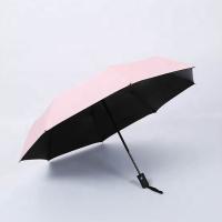 China Rubber Coated Handle Vinyl Sunscreen Anti-Ultraviolet Sun and Rain Dual- Folding Umbrella for sale