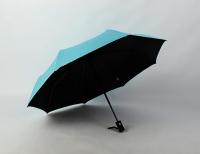 China 3 Folding Automatic Travel Rain Umbrella with Customized Printing and Customer's Logo for sale