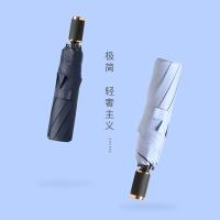 China X303 Black Glue Sunblock Sunshade Sunrain Dual- Three Fold Sun Umbrella Minimalism Style for sale