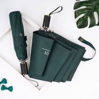 China X303 Black Glue Sunblock Sunshade Sunrain Dual- Three Fold Sun Umbrella Minimalism Style for sale