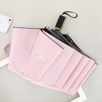 China Fully-automatic 3 Folding Rainy And Sunny Auto Umbrella with Customer's Logo Printing for sale