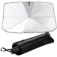 China 140cm Open Diameter Car Sun Umbrella-Block Heat with Manual Control and Safety Hammer for sale