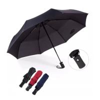 China Business Men and Women's Automatic Folding Umbrella with Customized Gift Advertising for sale