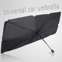 China 190T Ponegee Fabric Front Windshield Car Sunshade with Advertising and Foldable Design for sale