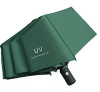 China Customized Printing Three-folding Umbrella for Sun and Rain Protection in Minimalist Style for sale