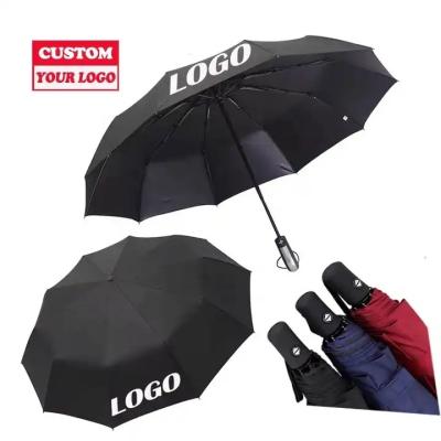 China 190T Nylon Fabric Customized Logo Print UV Protection Foldable Umbrella for All in 1 for sale