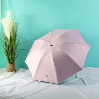 China 21inch Hand Open Sun Protection Outdoor Colorful UV Umbrella for and Minimalism Style for sale