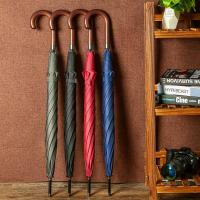 China Business Promotion Umbrella Customized Curved Handle Golf Straight Umbrella with Logo for sale