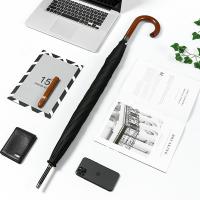 China Business Promotion Umbrella Customized Curved Handle Golf Straight Umbrella with Logo for sale