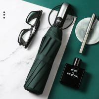 China Outdoor Market Umbrella 10k 23inch Windproof Travel Auto Umbrella with Plastic Handle for sale