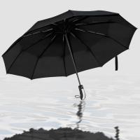 China Plastic Handle 23inch 10K 190T Pongee Automatic Folding Umbrella for School Campaigns for sale