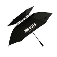 China 30 Inch Ventilated Golf Umbrella with Logo Printing Double-Layer and Windproof Design for sale