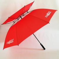 China 30 Inch Ventilated Golf Umbrella with Logo Printing Double-Layer and Windproof Design for sale