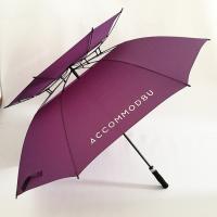 China 30 Inch Ventilated Golf Umbrella with Logo Printing Double-Layer and Windproof Design for sale
