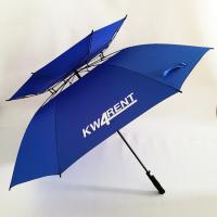 China 30 Inch Ventilated Golf Umbrella with Logo Printing Double-Layer and Windproof Design for sale
