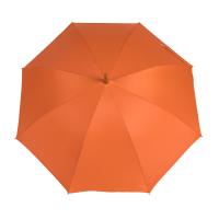 China Auto Open Full Body Umbrella Orange Custom Bank Logo Hook Handle with 100cm Diameter for sale