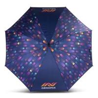 China Popular Customized Logo and Pattern Sublimation Umbrella with Rubber Coating Handle for sale