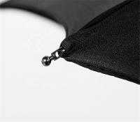 China Black Steel Shaft 10K 190T Pongee Adults Automatic 3 Fold Umbrella with Logo Prints for sale