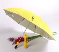 China Travel Occasion 8K 21inch Fold Umbrella with Wine Bottle Advertising Printing Design for sale