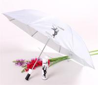 China Travel Occasion 8K 21inch Fold Umbrella with Wine Bottle Advertising Printing Design for sale