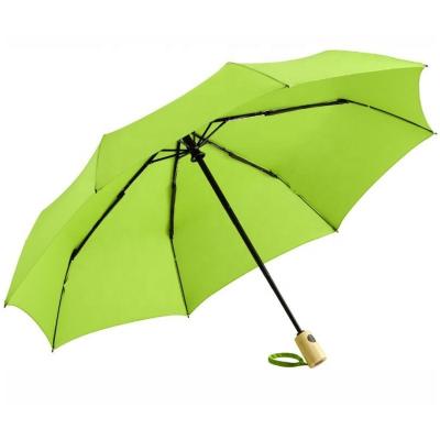China Steel Fiberglass Ribs Customized Automatic RPET Umbrella with Personalized Print Logo for sale