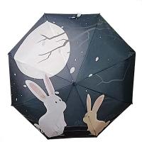 China Stormproof Automatic Foldable Ladies Anti UV Sun Umbrella Three-Folding Performance for sale