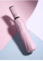 China 12k Rubber Coated Handle Automatic Windproof UV Protection Travel Umbrella for Items for sale