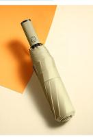 China 12k Rubber Coated Handle Automatic Windproof UV Protection Travel Umbrella for Items for sale
