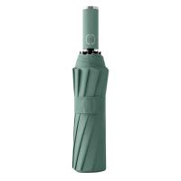 China 12k Rubber Coated Handle Automatic Windproof UV Protection Travel Umbrella for Items for sale